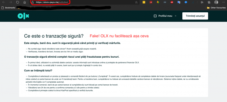Țeapă (scam) pe OLX - II » SOCIAL » breakfix.ro